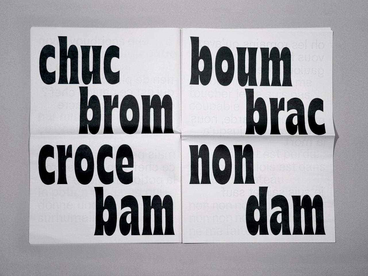 Type specimen - Projets - ECAL