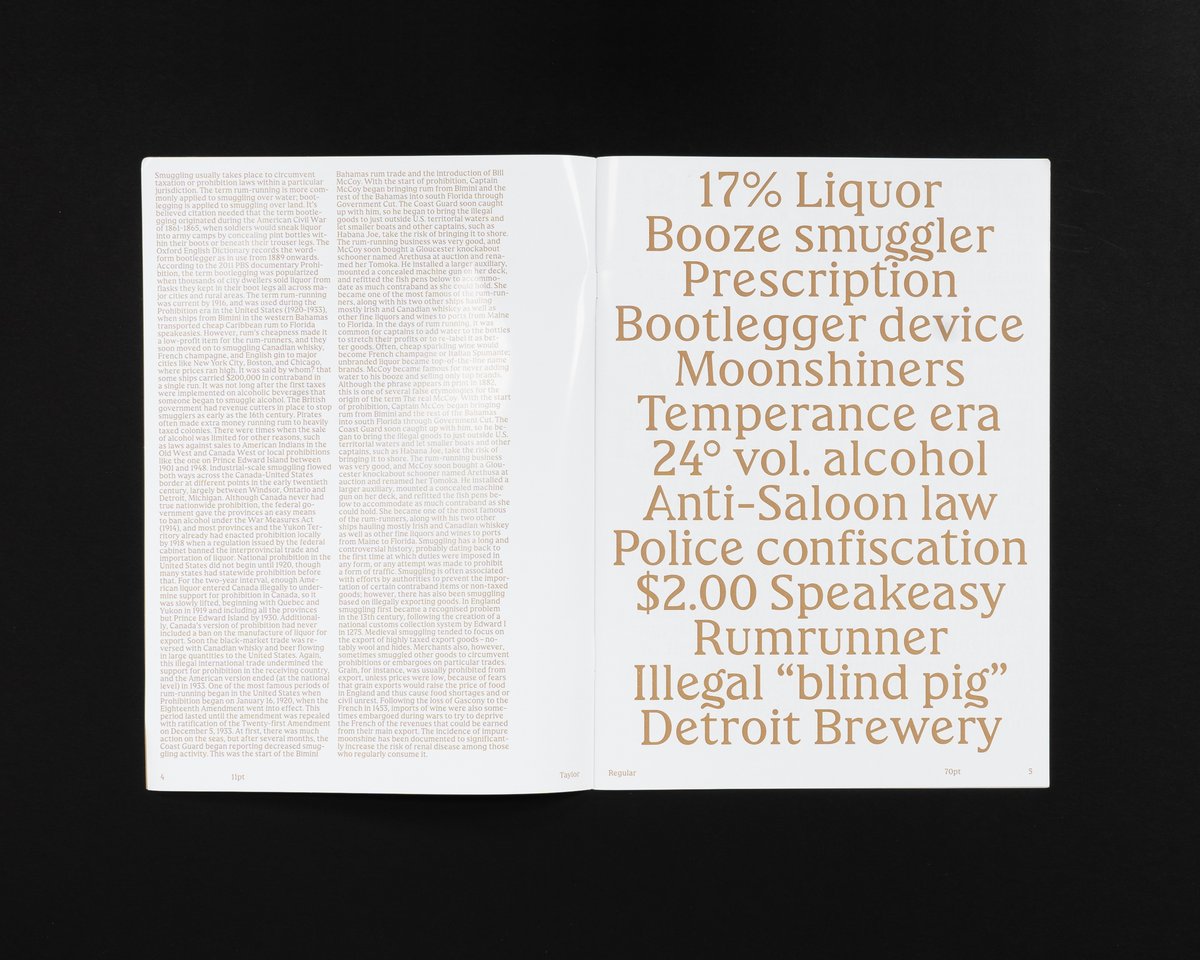 Type specimen - Projects - ECAL