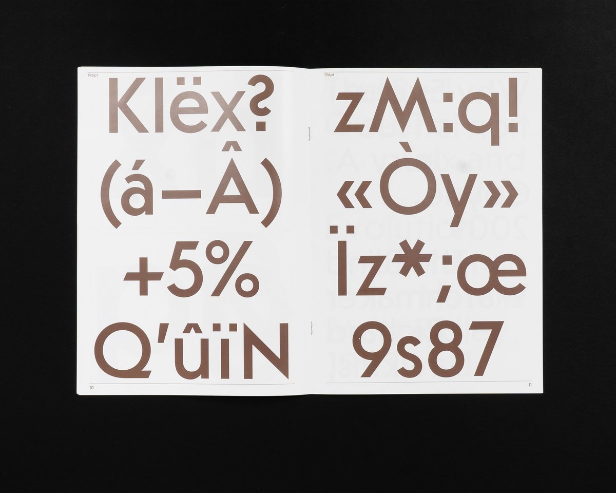 Type specimen - Projects - ECAL