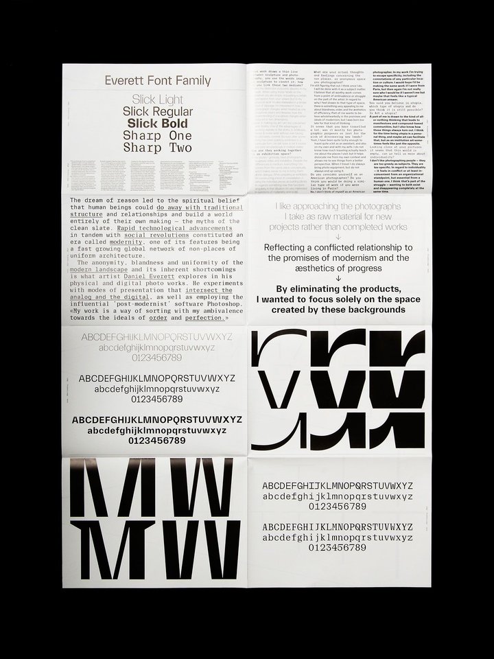 Everett Font Family - Projects - ECAL