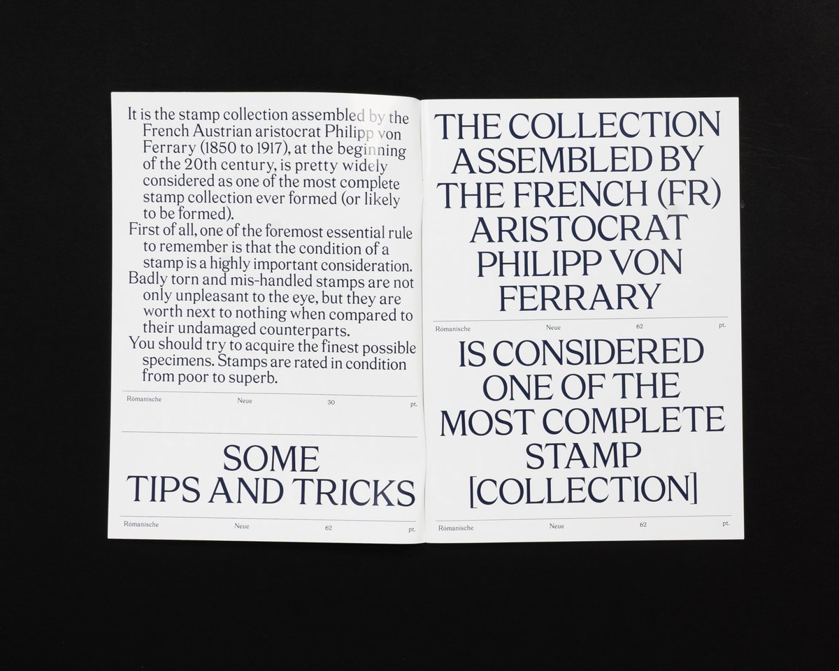 Type specimen - Projects - ECAL