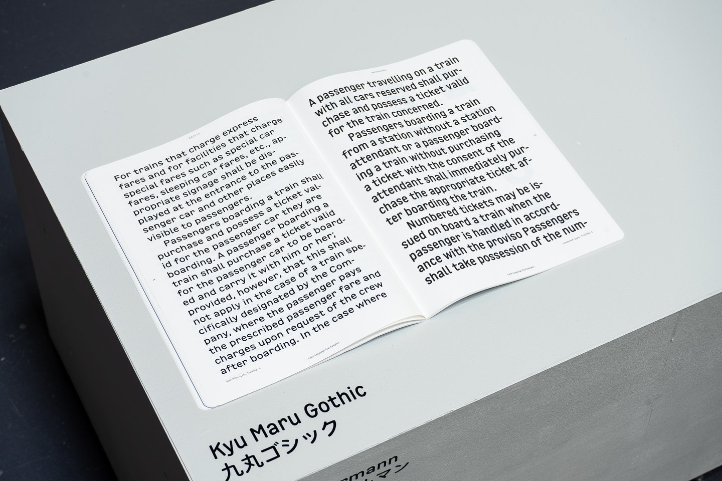 Kyū Maru Gothic - Projects - ECAL