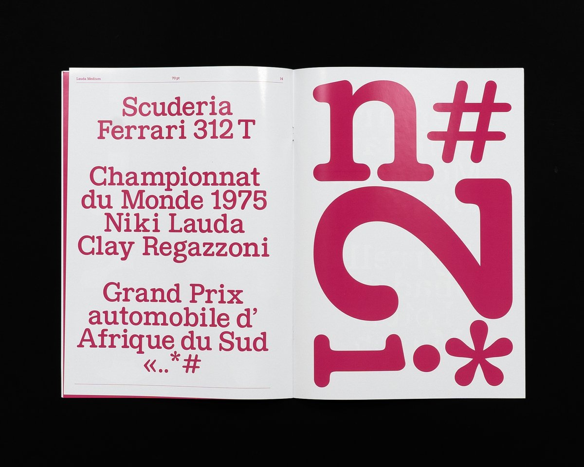 Type specimen - Projects - ECAL