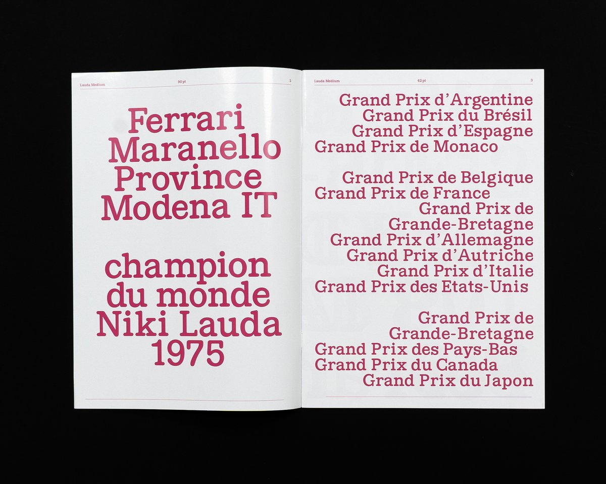 Type specimen - Projects - ECAL