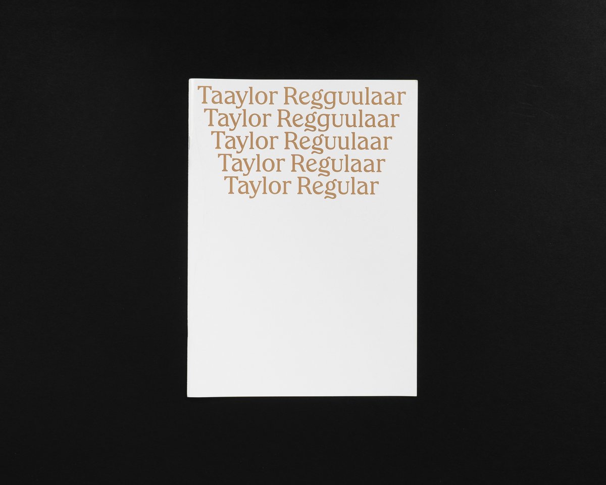 Type specimen - Projects - ECAL
