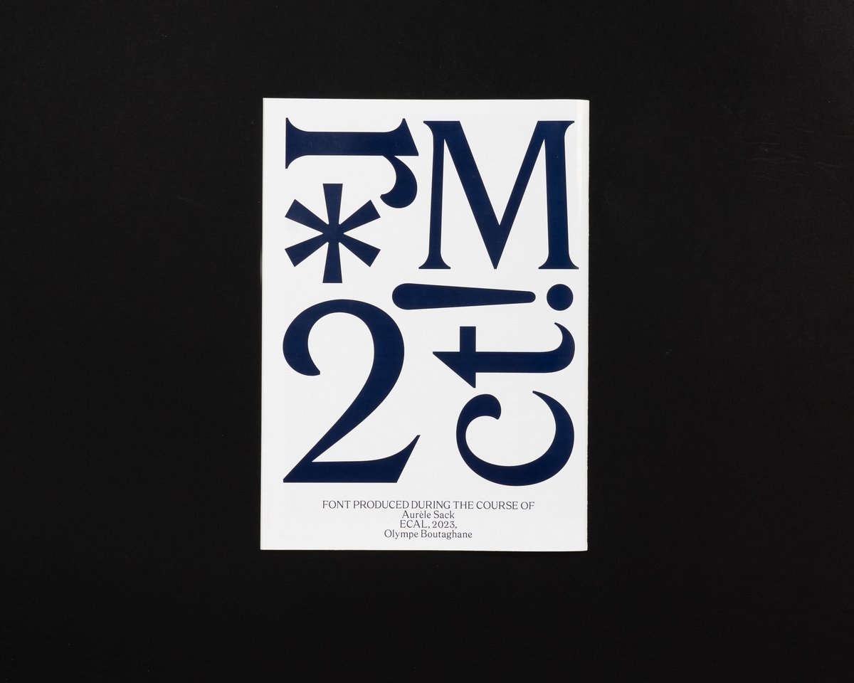 Type specimen - Projects - ECAL