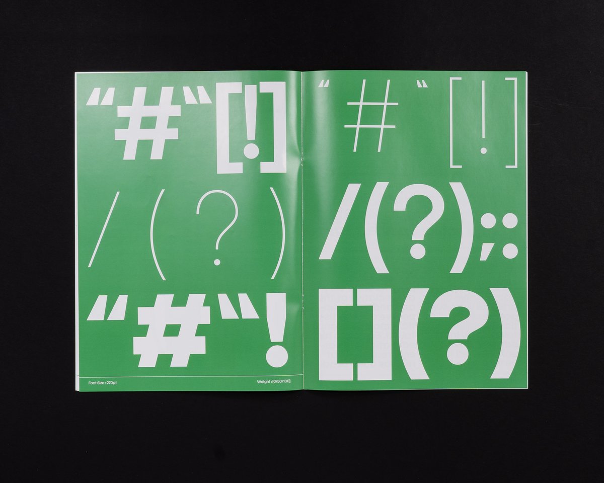 Type specimen - Projects - ECAL