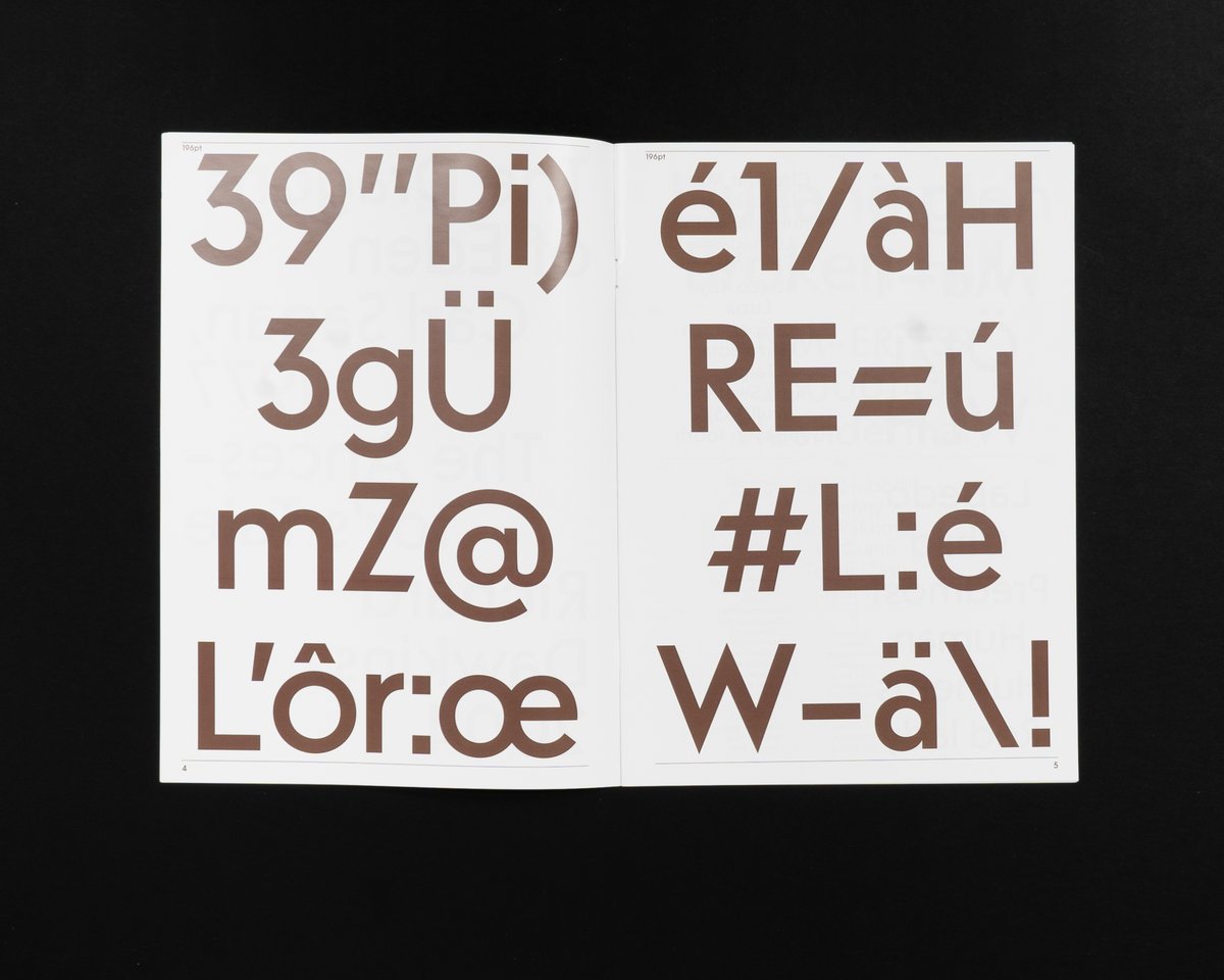 Type specimen - Projects - ECAL